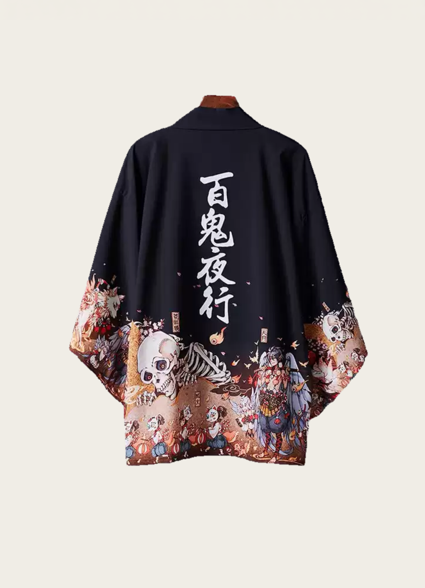 Mythical Night Parade Haori Kimono – Fox | RUEMOOD